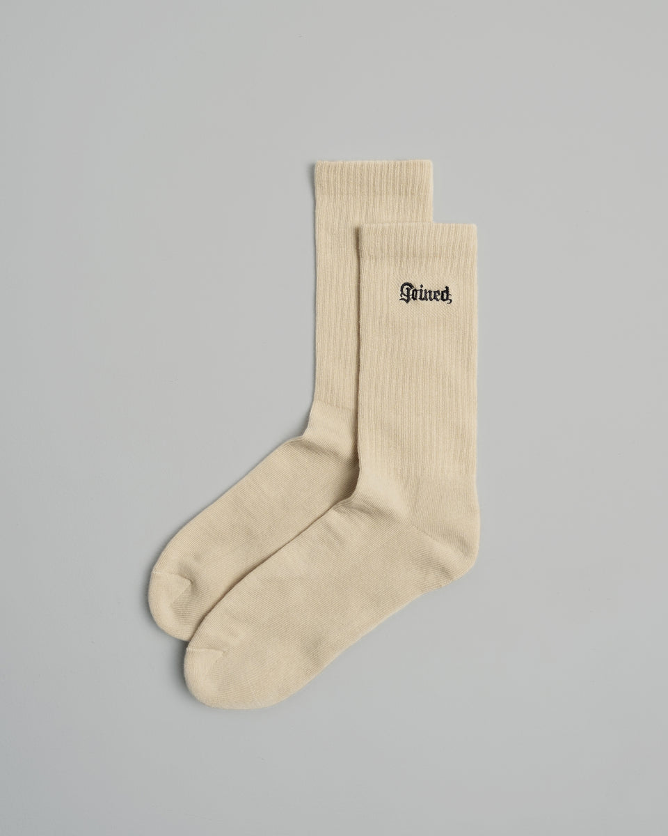 Embroidery Gothic Font Crew Socks – Joined® Hong Kong | Official Online ...